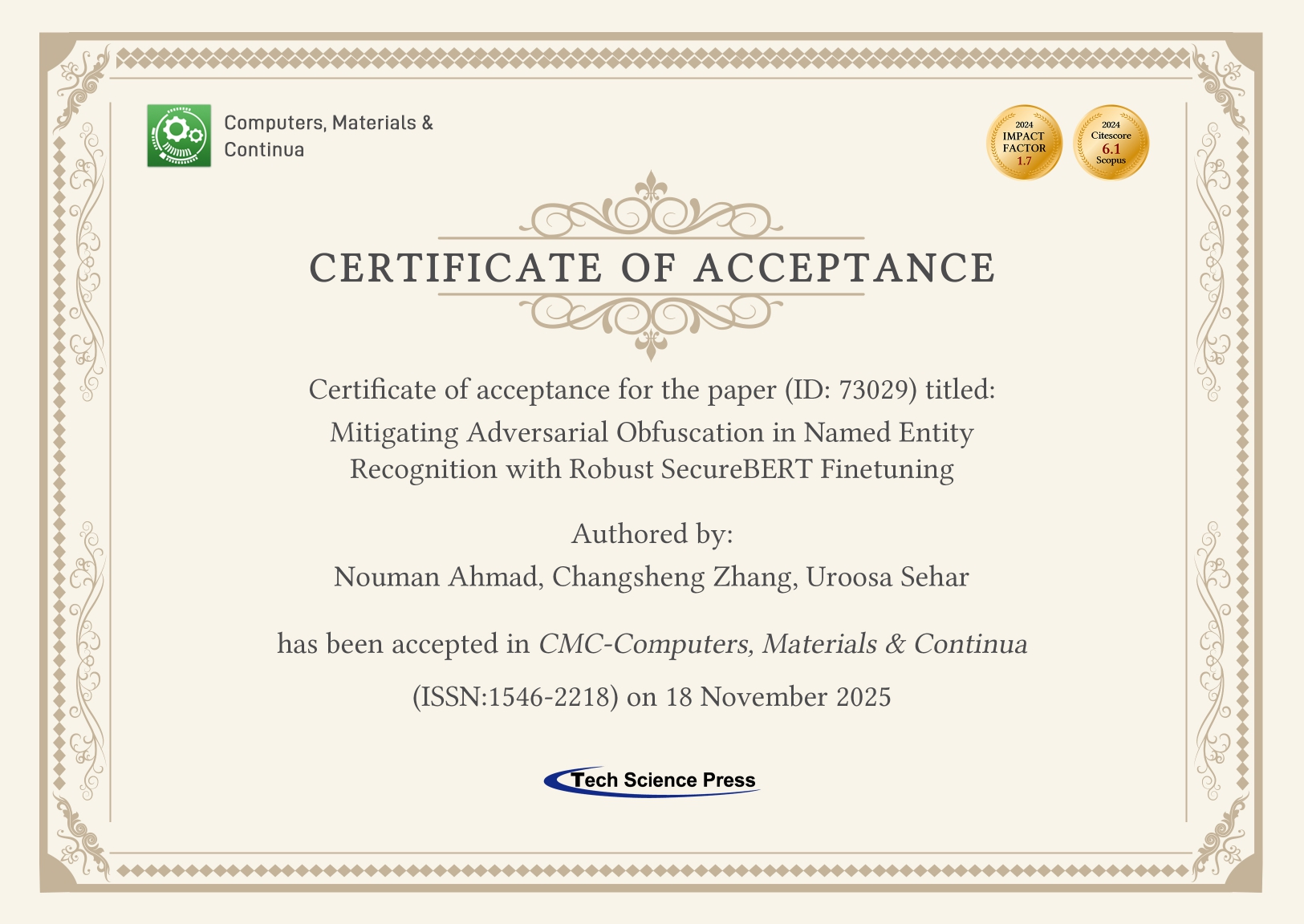 Certificate Collections - Nouman Ahmad (Eren)